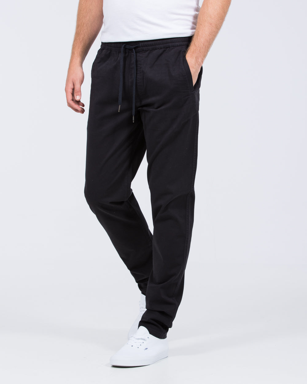2t Taylor Tall Mens Regular Fit Drawstring Chinos (navy) | Tall Mens ...