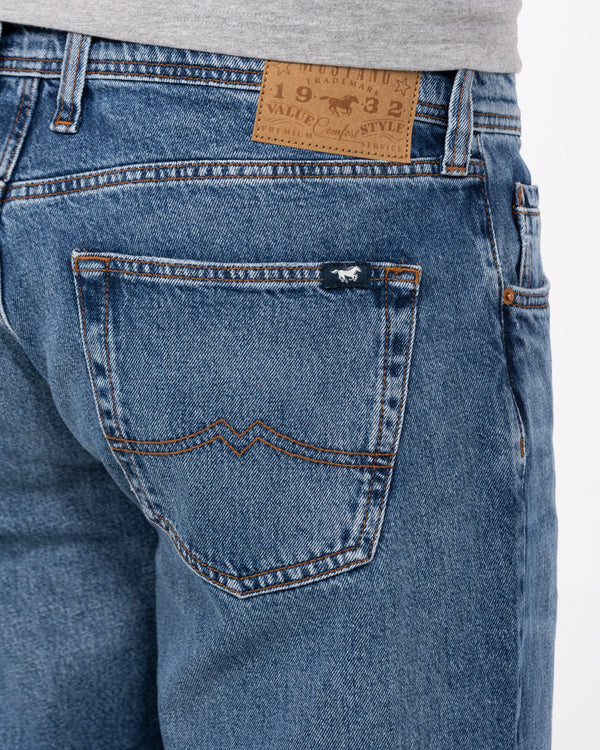 Mustang Denver Tall Mens Extra Long Straight Fit Jeans (blue denim ...