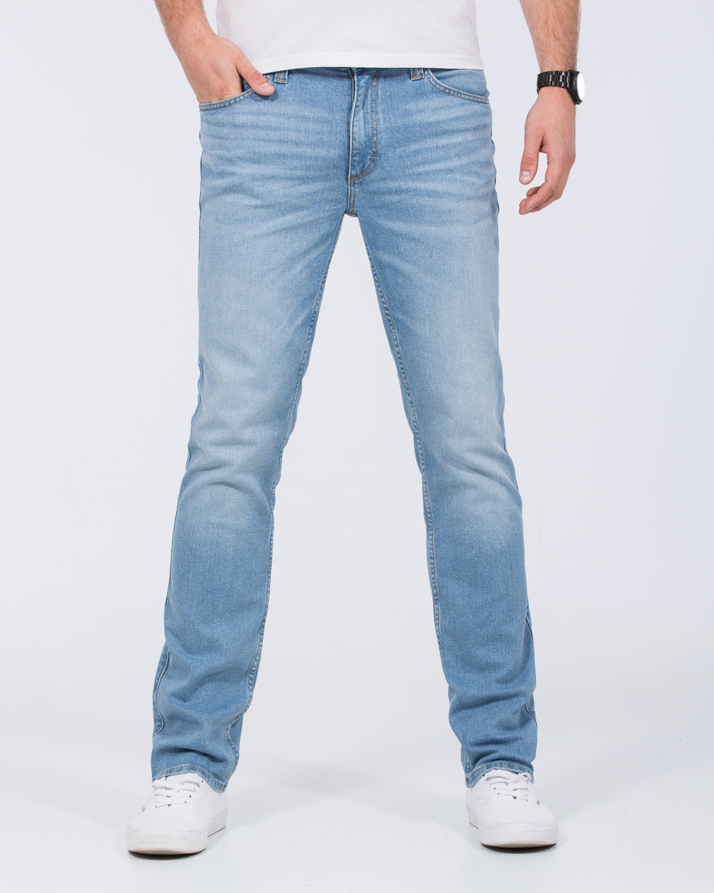 Mustang Tramper Straight Fit Tall Mens Extra Long Jeans (light wash) 36 ...