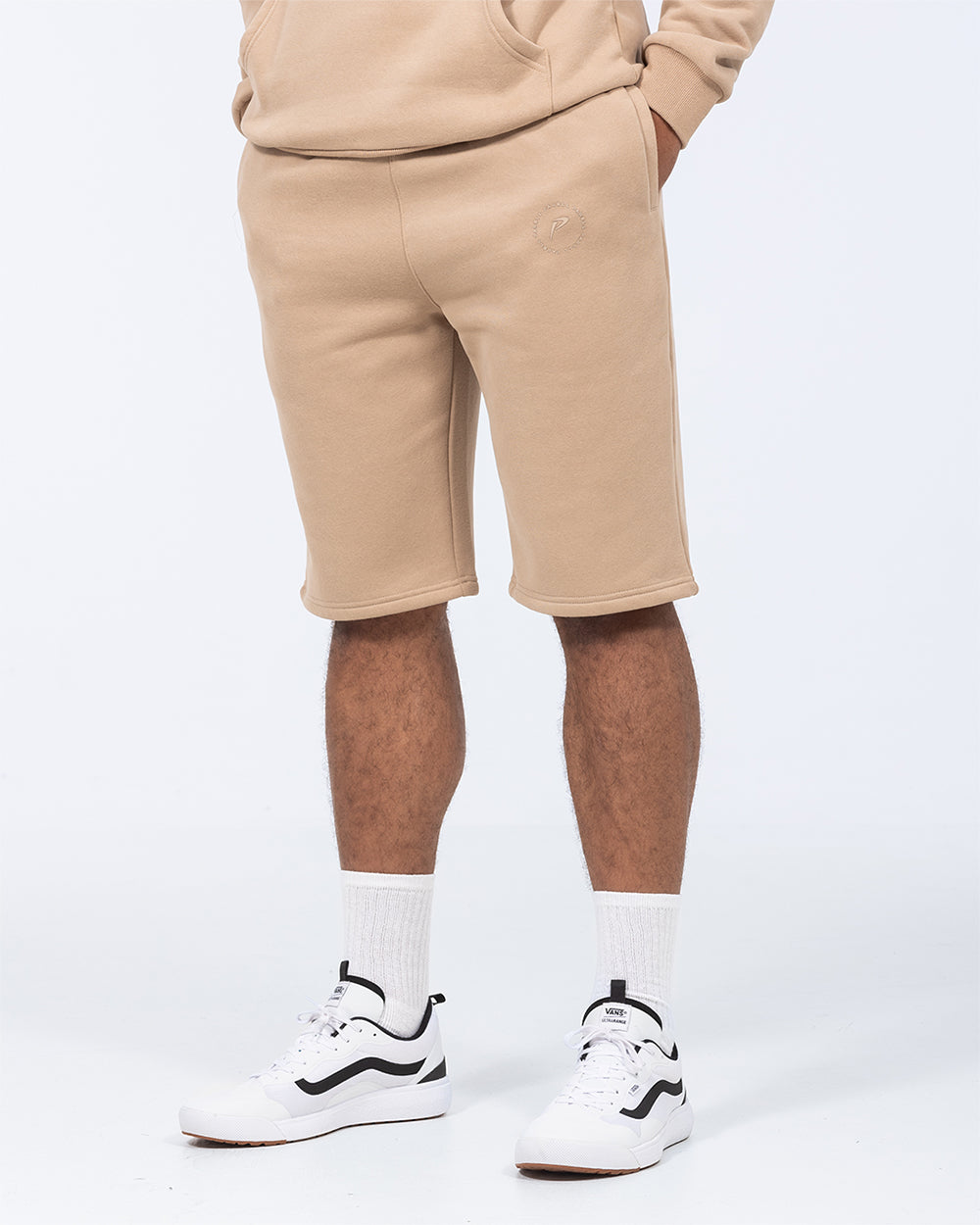 Parell Evolve Tall Mens Extra Long Jogger Shorts (taupe) | Tall Mens ...