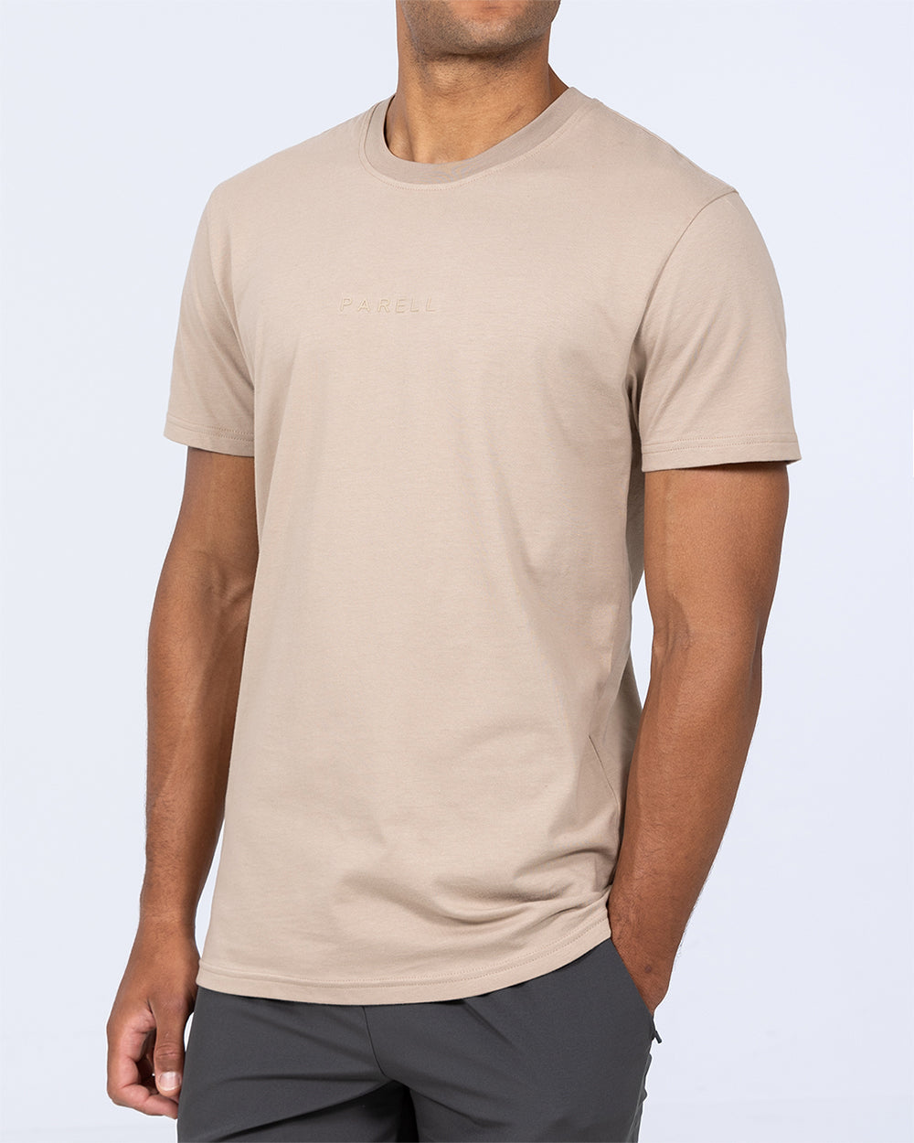 Parell Evolve Tall Mens Extra Long Printed T-Shirt (taupe) | Tall Mens ...