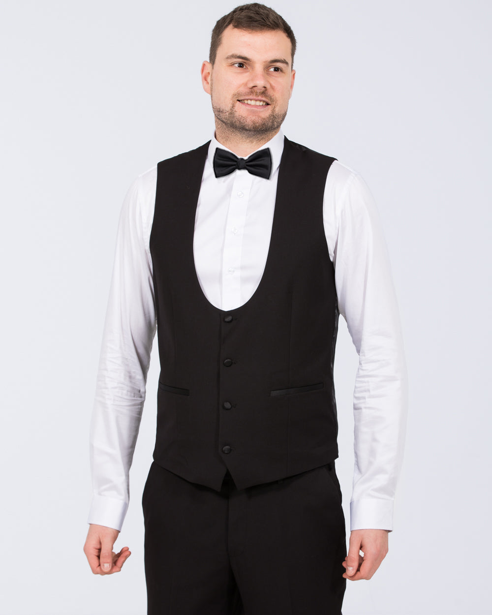 Skopes Sinatra Slim Fit Tall Dinner Suit Waistcoat (black) | Tall Mens ...