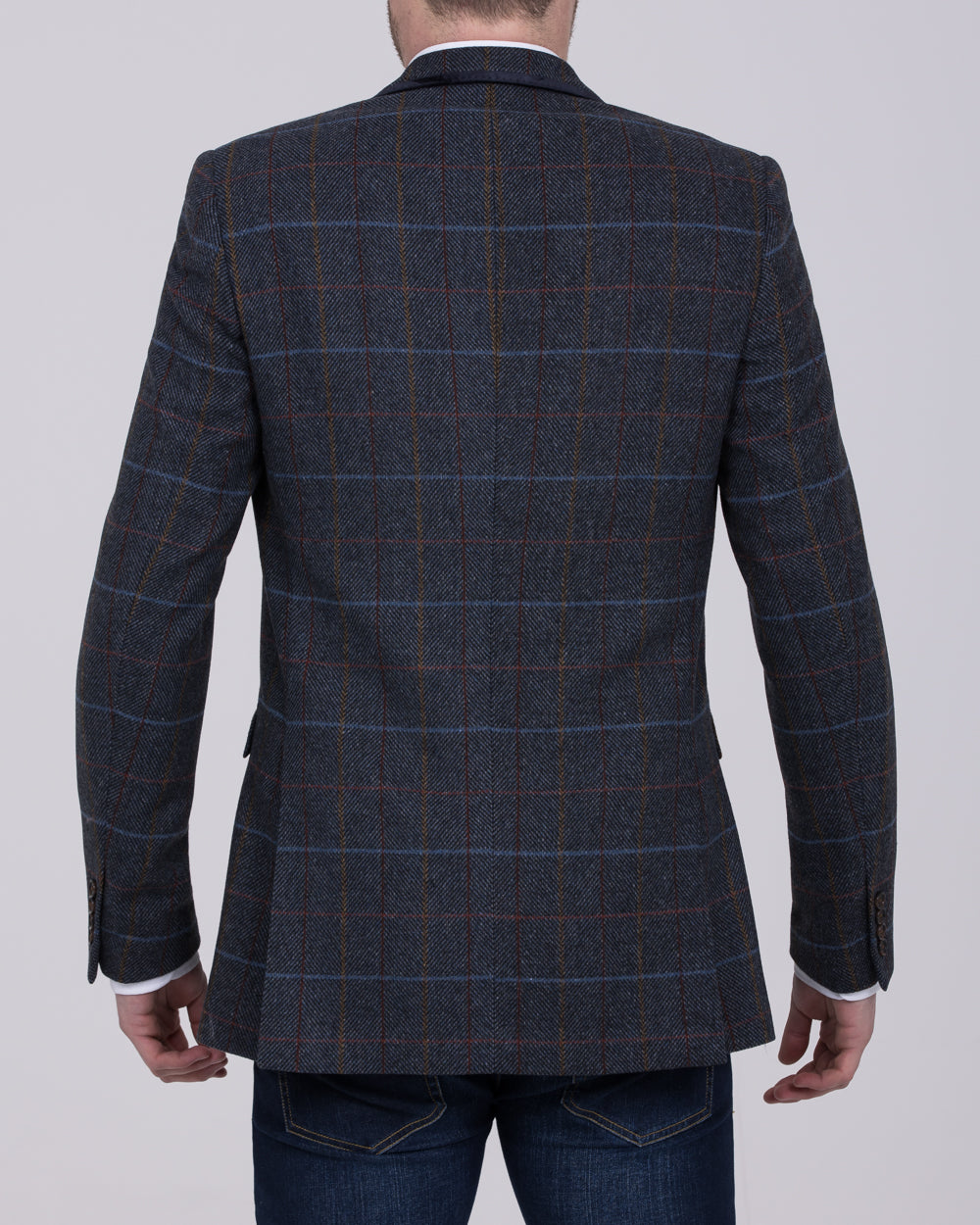 Skopes Doyle Skinny Fit Tall Suit Jacket (grey/blue) | Tall Mens ...