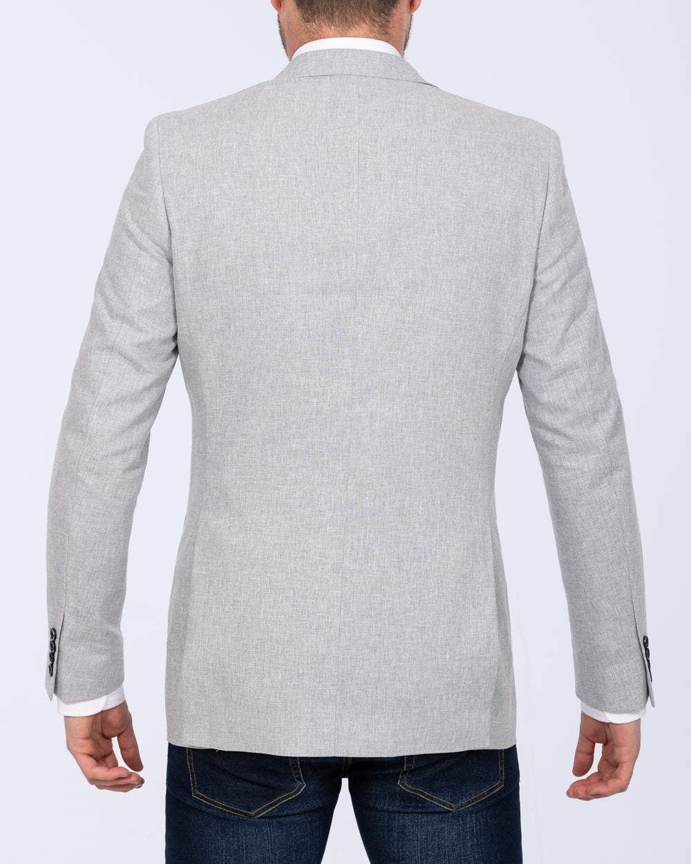 Skopes Slim Fit Extra Long Tall Tuscany Mens Linen Blend Blazer (silver ...