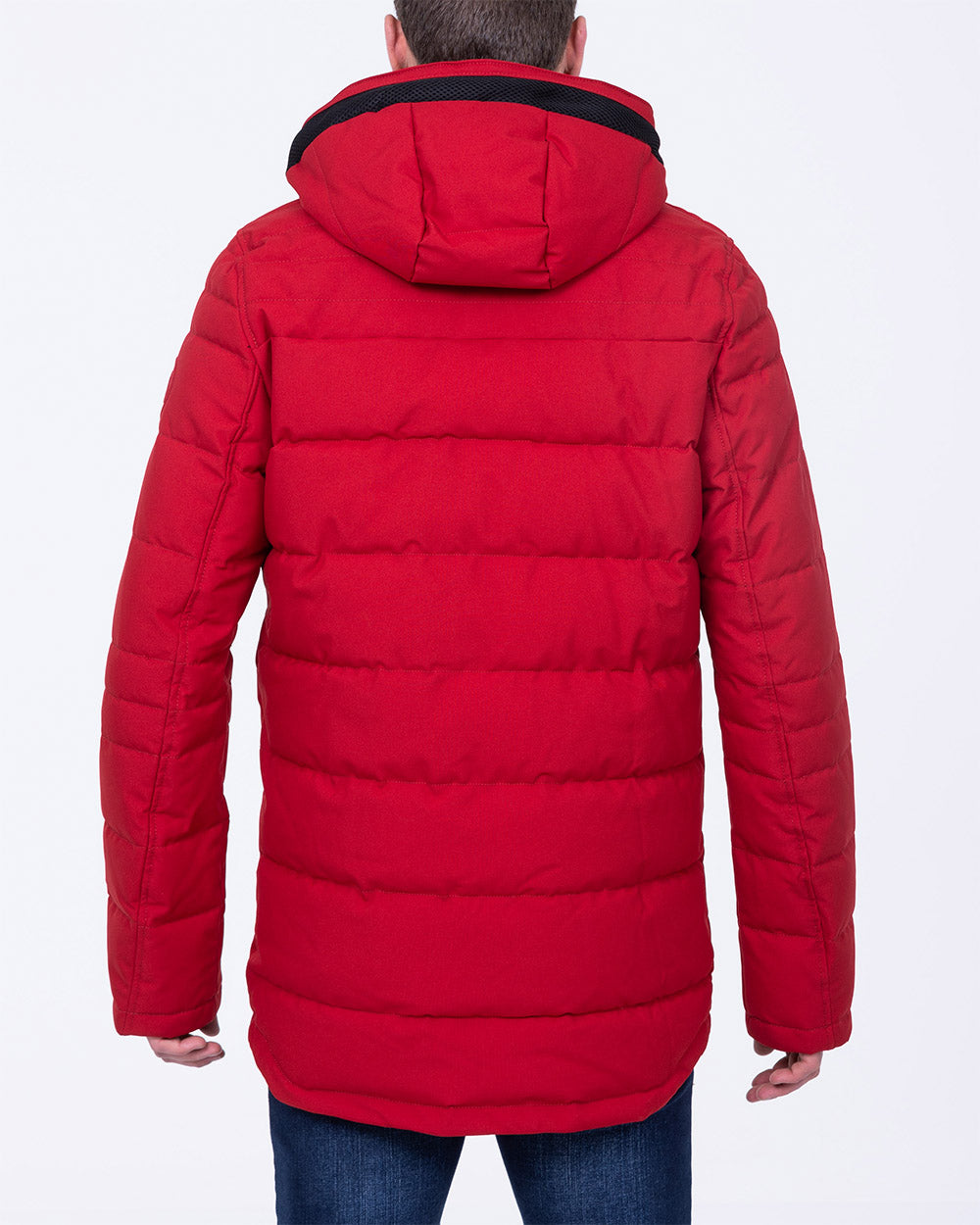 Cabano Tall Fleece Lined Puffer Jacket (cherry) | Tall Mens Clothing ...