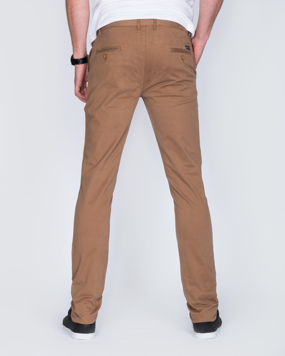 Slim Fit Stretch Extra Long 36/38 Inch Leg Tall Mens Chinos (bronze ...