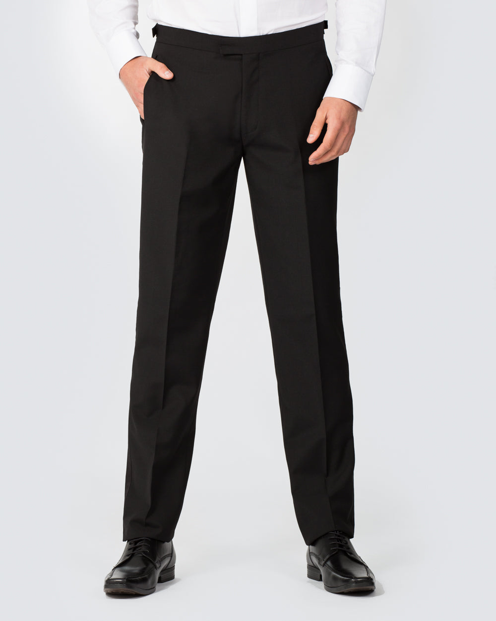 Skopes Regular Fit Wool Tall Dinner Trousers (black) | Tall Mens ...