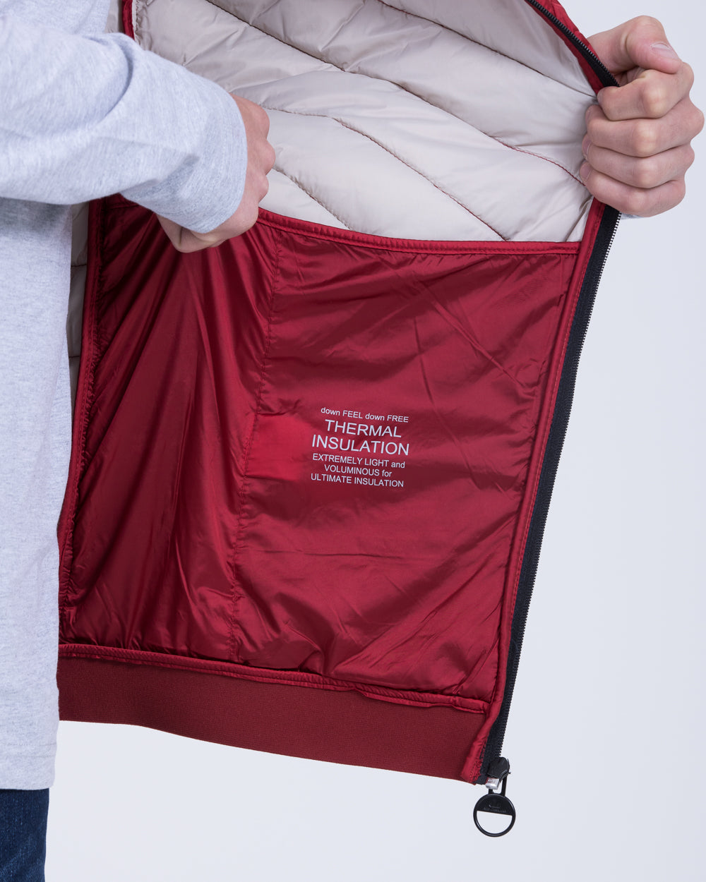 Cabano Tall Quilted Extra Long Longer Gilet (red) | Tall Mens Clothing ...