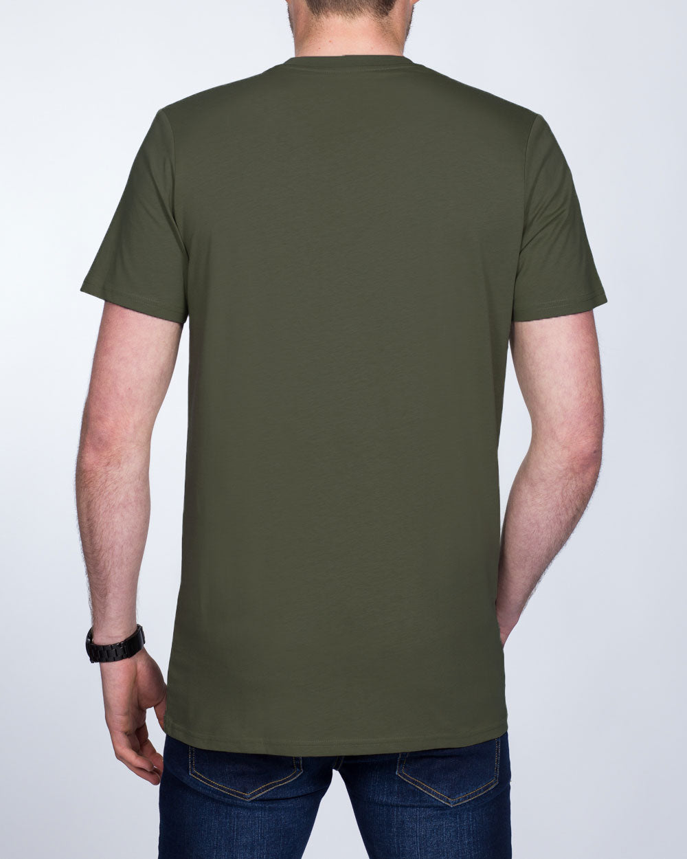 Girav Sydney Extra Long Mens Teal T-Shirt (dark olive) | Tall Mens ...