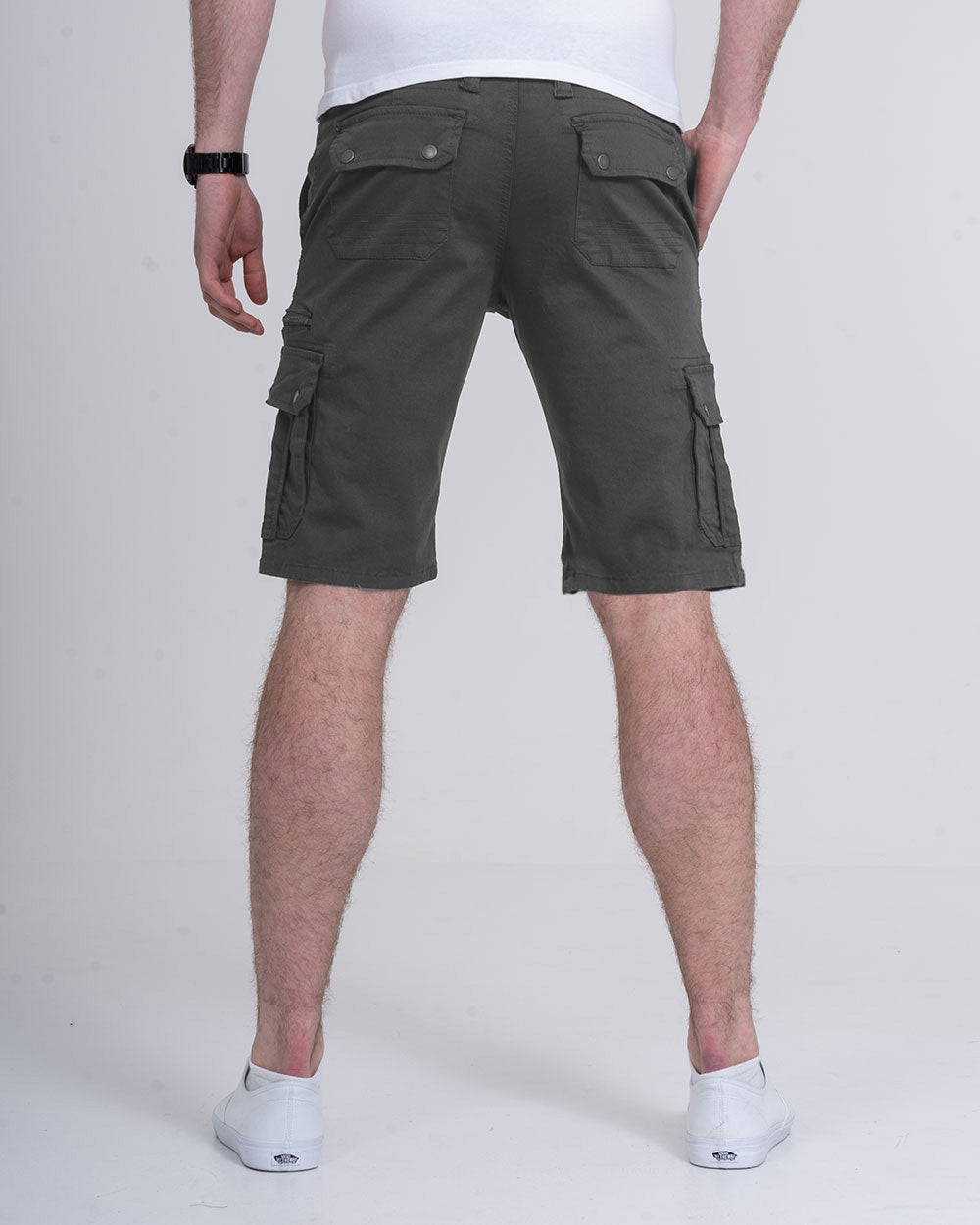 2t Cargo Tall Mens Extra Long Shorts (charcoal) 13 15 Inch Inseam ...