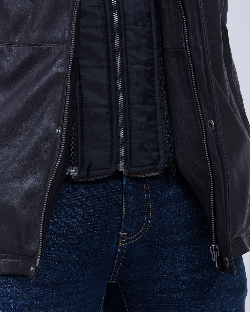 Redpoint Carlson Tall Leather Jacket (brown) | Tall Mens Clothing ...