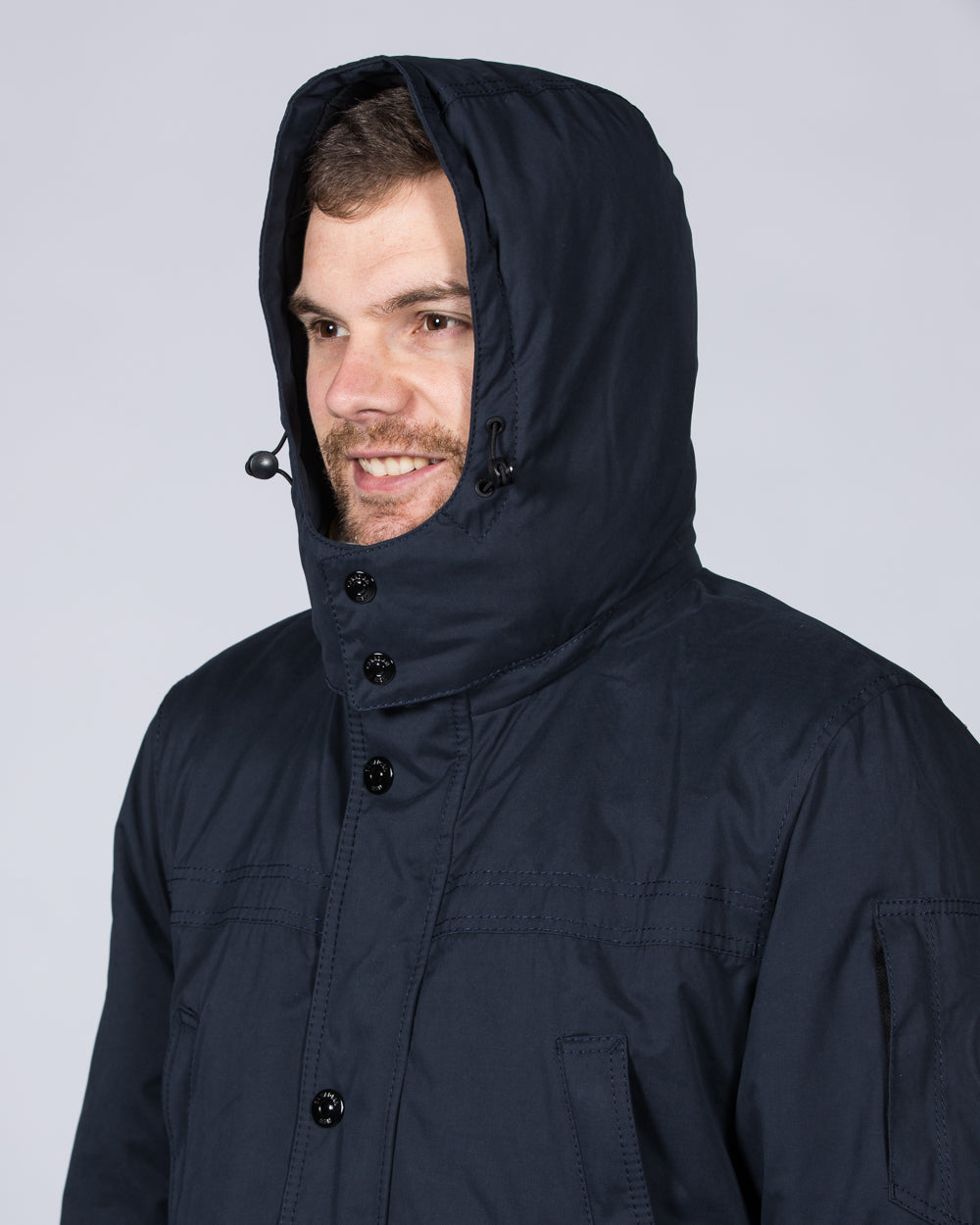 Cabano Tall Extra Long Longer Cotton Blend Jacket Coat (navy) | Tall ...