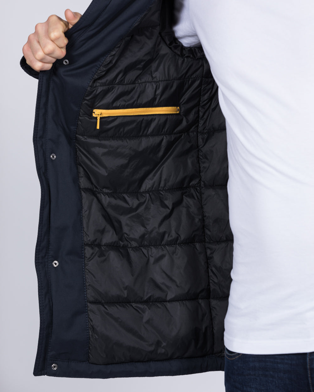 Cabano Tall Extra Long Longer Cotton Blend Jacket Coat (navy) | Tall ...