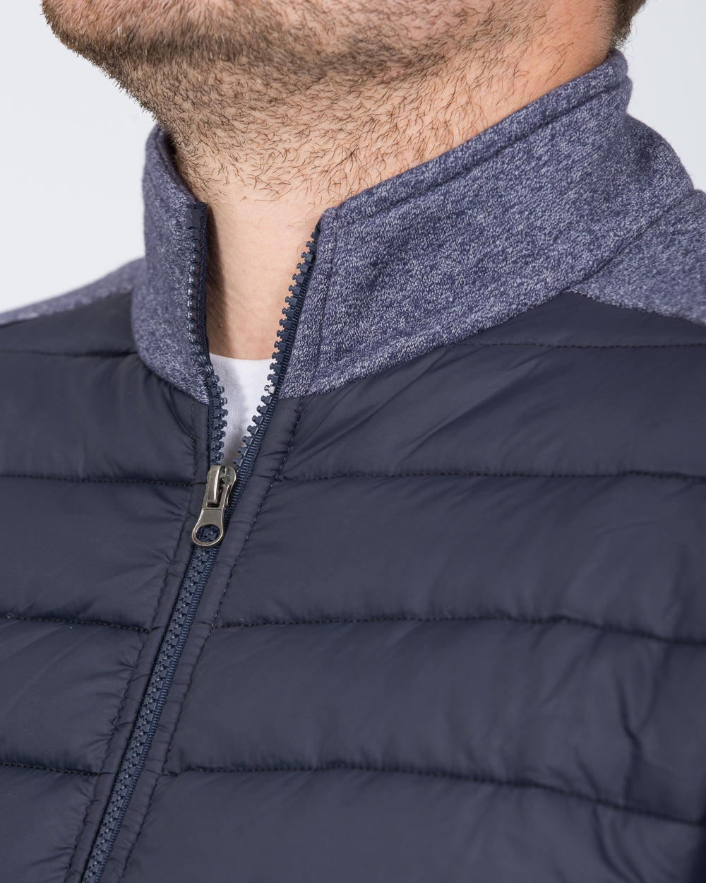 2t Ethan Tall Mens Extra Long Hybrid Jacket (navy) | Tall Mens Clothing ...