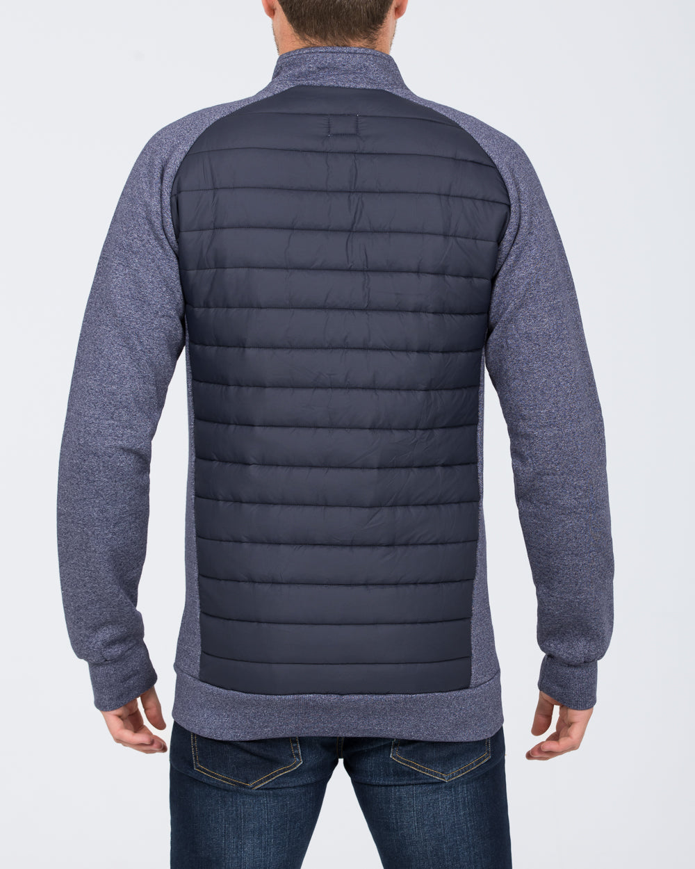 2t Ethan Tall Mens Extra Long Hybrid Jacket (navy) | Tall Mens Clothing ...