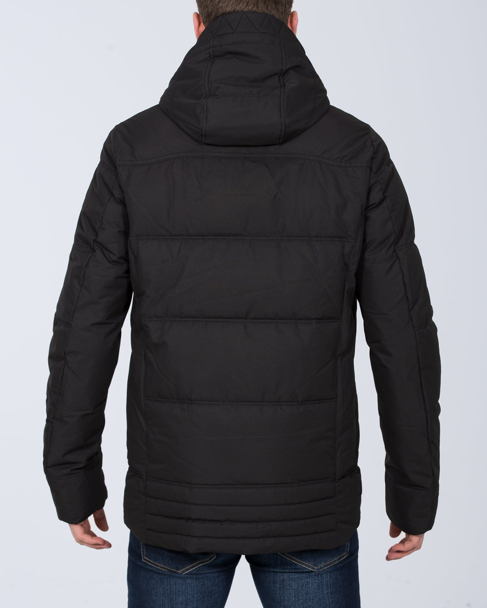 Redpoint Edwin Tall Mens Extra Long Padded Parka Jacket (black) | Tall ...
