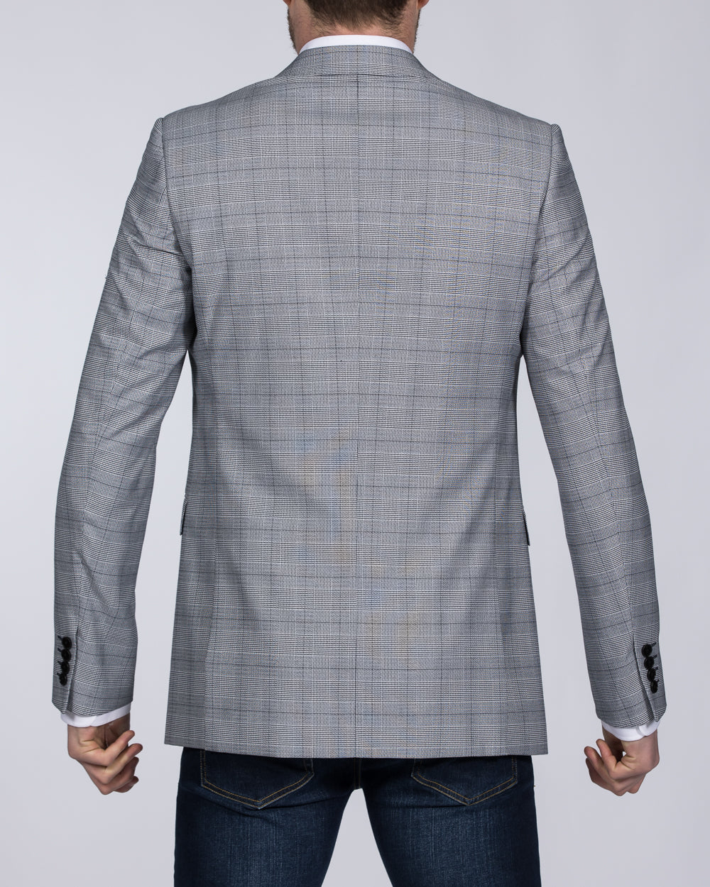 Skopes Slim Fit Extra Long Tall Anello Mens Blazer (grey) | Tall Mens ...