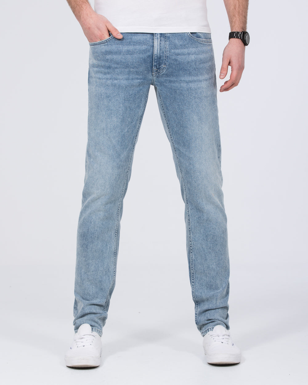 Mustang Oregon Slim Fit Tall Mens Extra Long Jeans (light wash) 36 / 38 ...