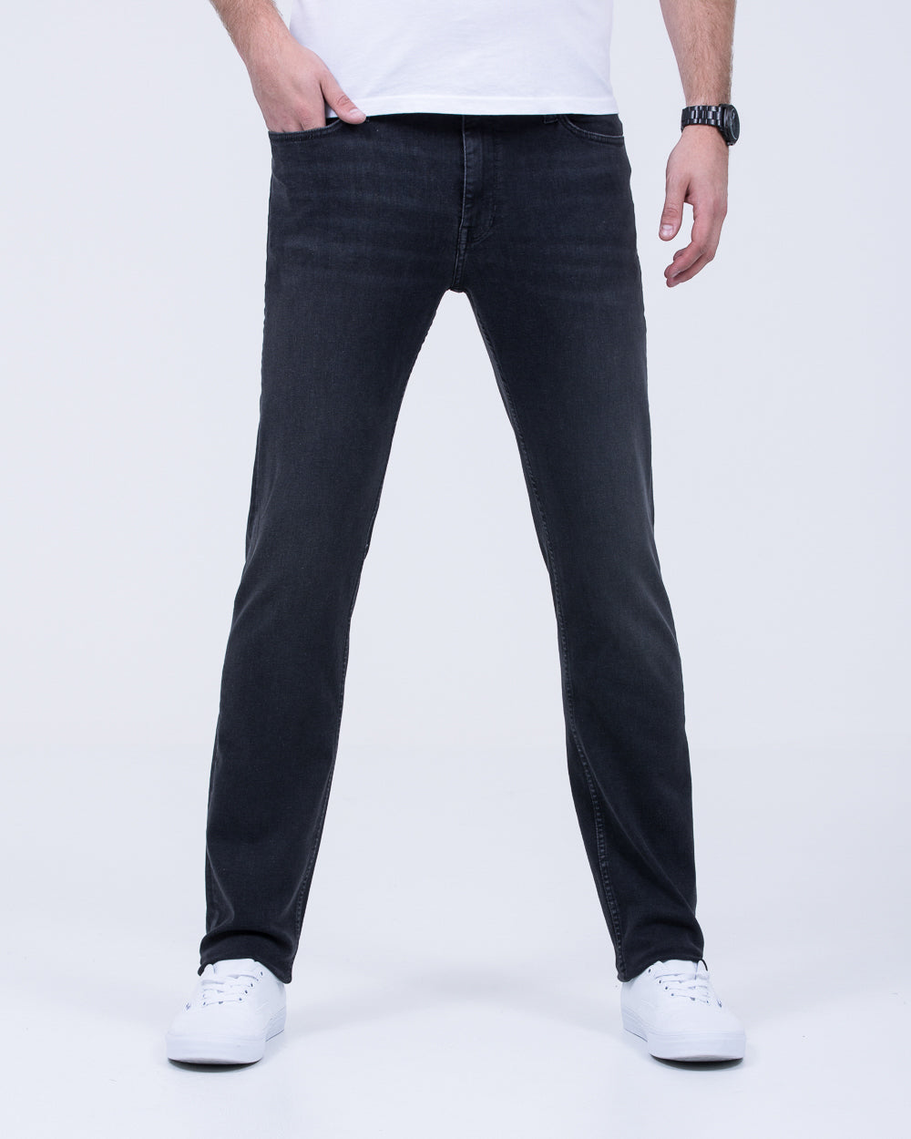 Mustang Vegas Slim Fit Tall Extra Long Mens Jeans (grey) 36 38 40 ...