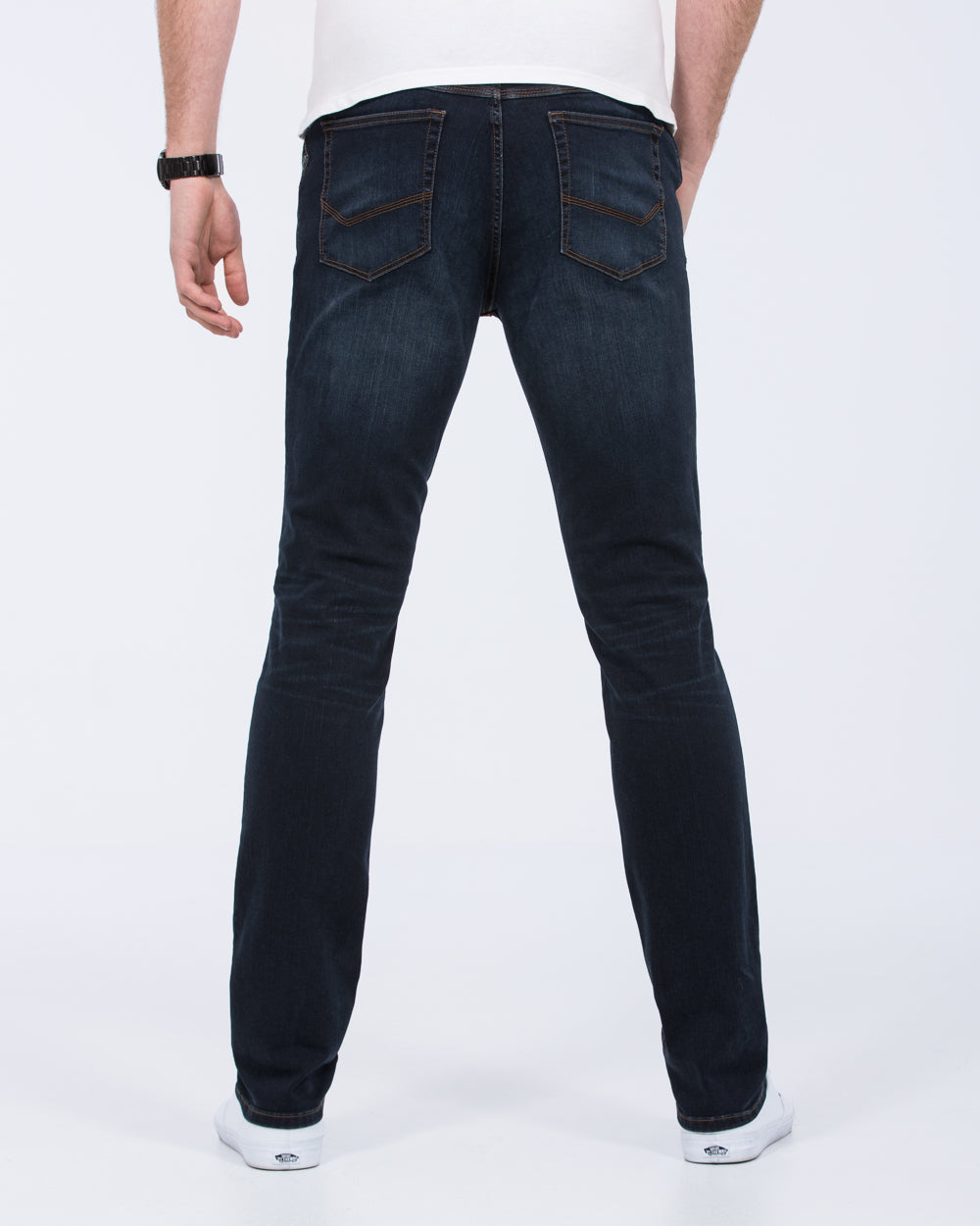 Redpoint Toronto Slim Fit Tall Mens Extra Long Jeans (mid denim wash ...