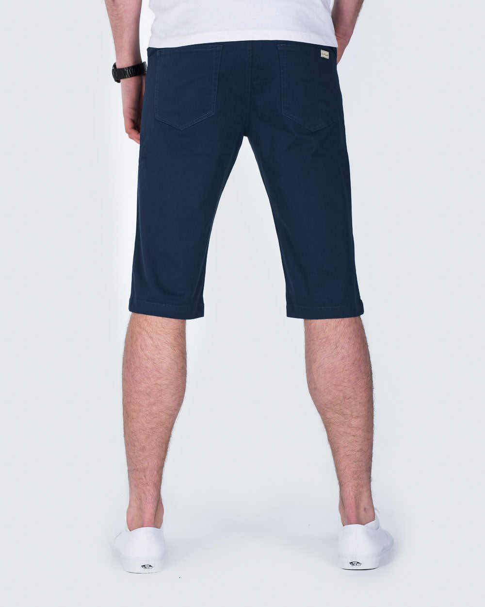 Ed Baxter Jay Slim Fit Chino Shorts (navy) tall chino shorts | Tall ...