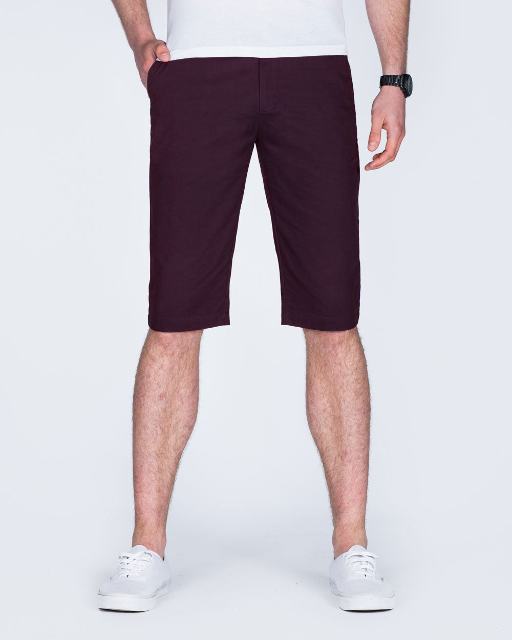 2t Alex Mens Tall Chino Shorts (Burgundy) 13 15 Inch Inseam | Tall Mens ...