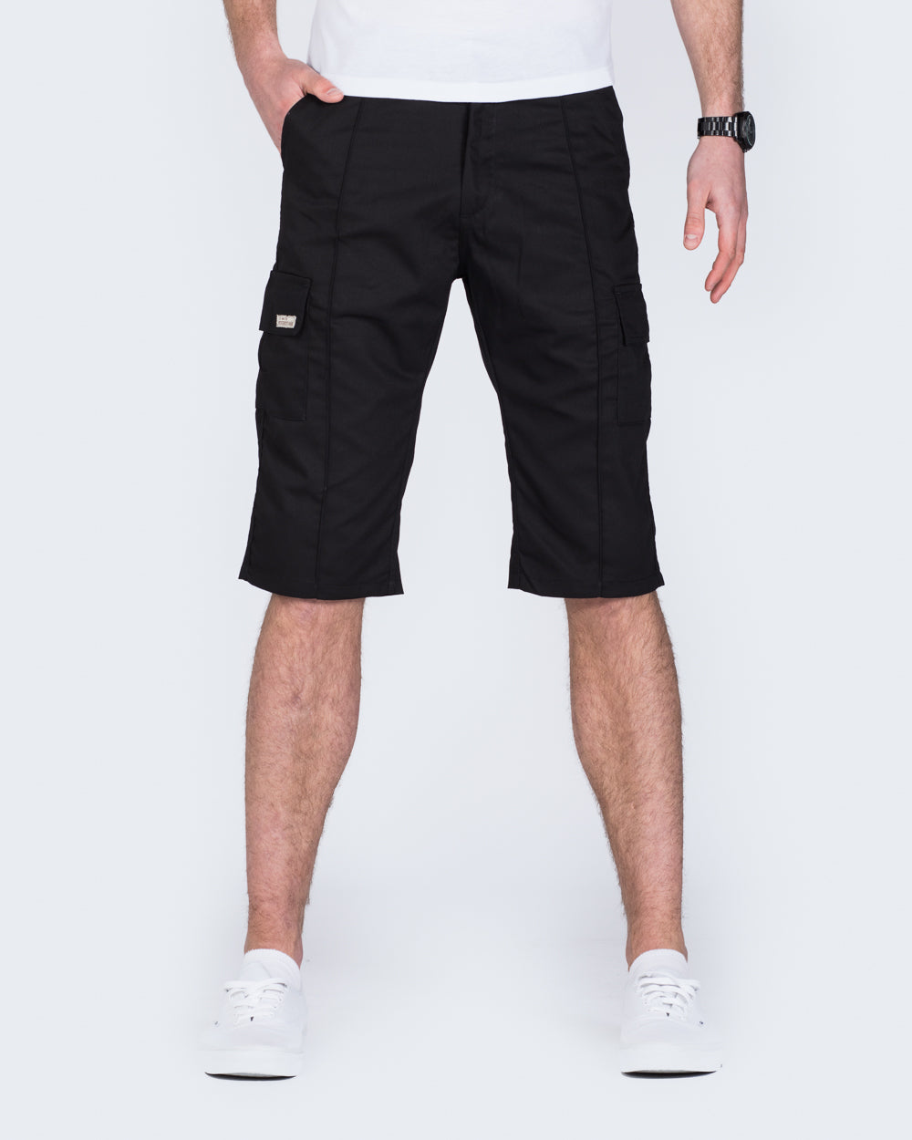 Ed Baxter Multi Pocket Extra Tall Tradesmen Workwear Shorts (black ...