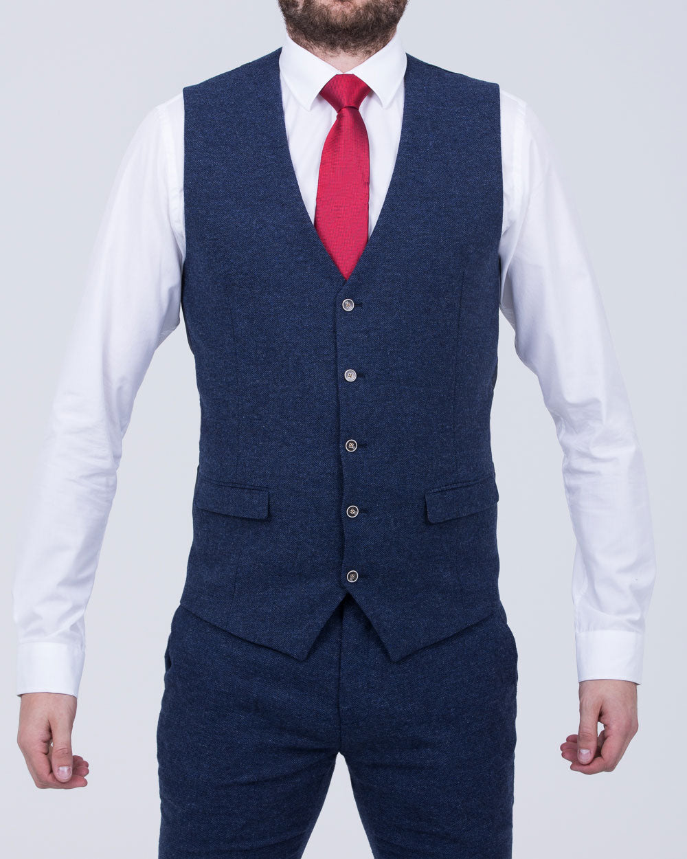 Skopes Jude Slim Fit Tall Suit (navy herringbone) | Tall Mens Clothing ...