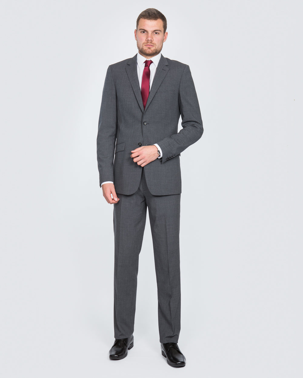 Skopes Regular Fit Wool Tall Suit (grey) | Tall Mens Clothing | 2tall.com