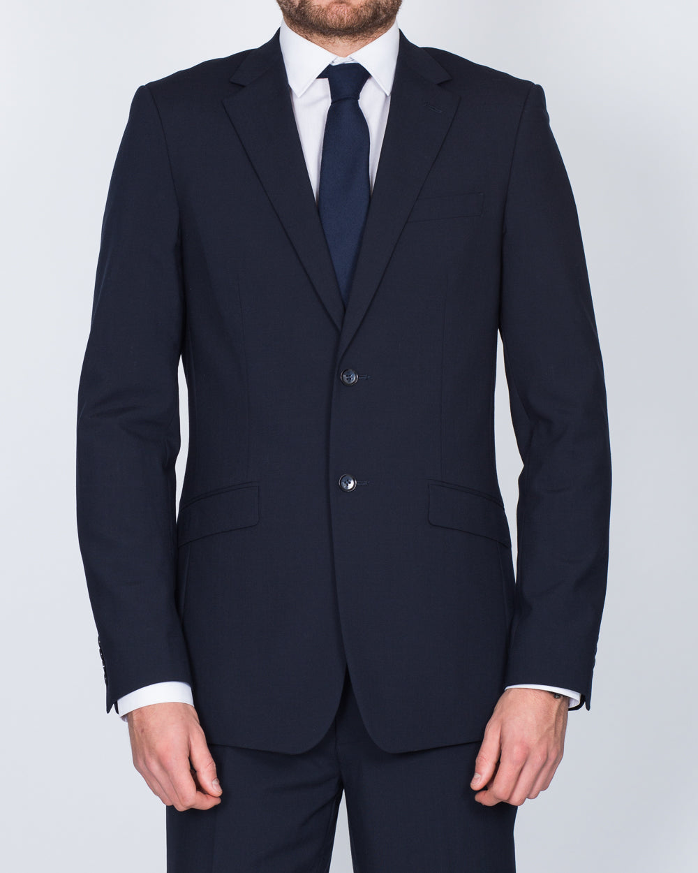 Skopes Regular Fit Wool Tall Suit (navy) | Tall Mens Clothing | 2tall.com