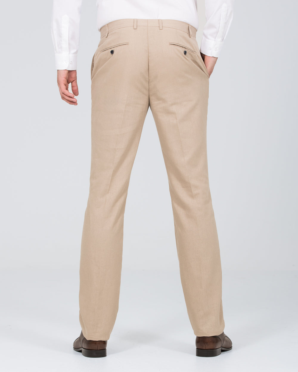 Skopes Tuscany Linen Blend Tall Mens Extra Long Trousers (stone) 36 / ...