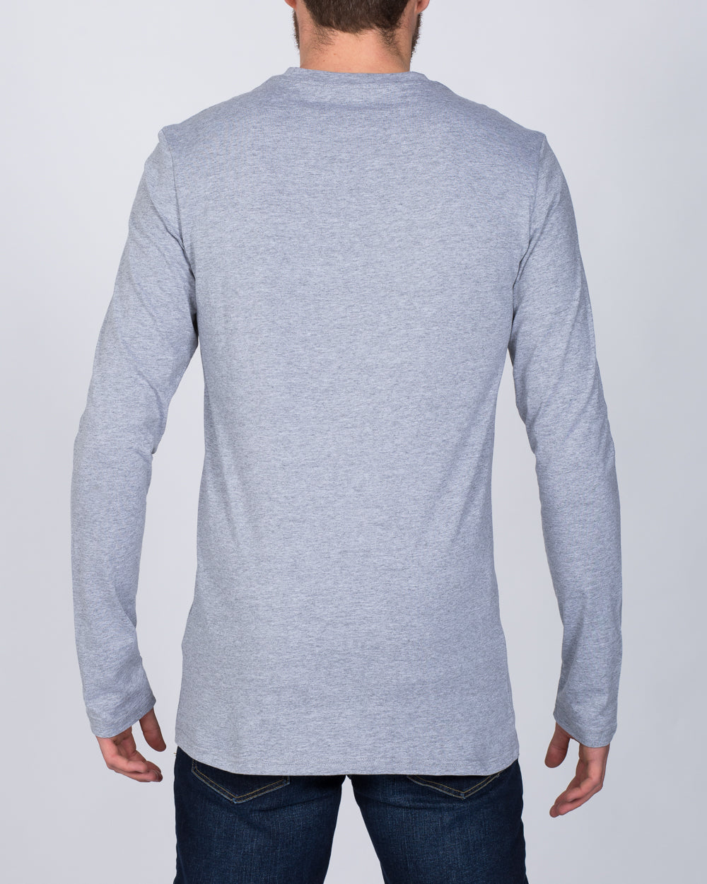 2t Tall Long Sleeve Extra Tall Mens T-Shirt (heather grey) | Tall Mens ...