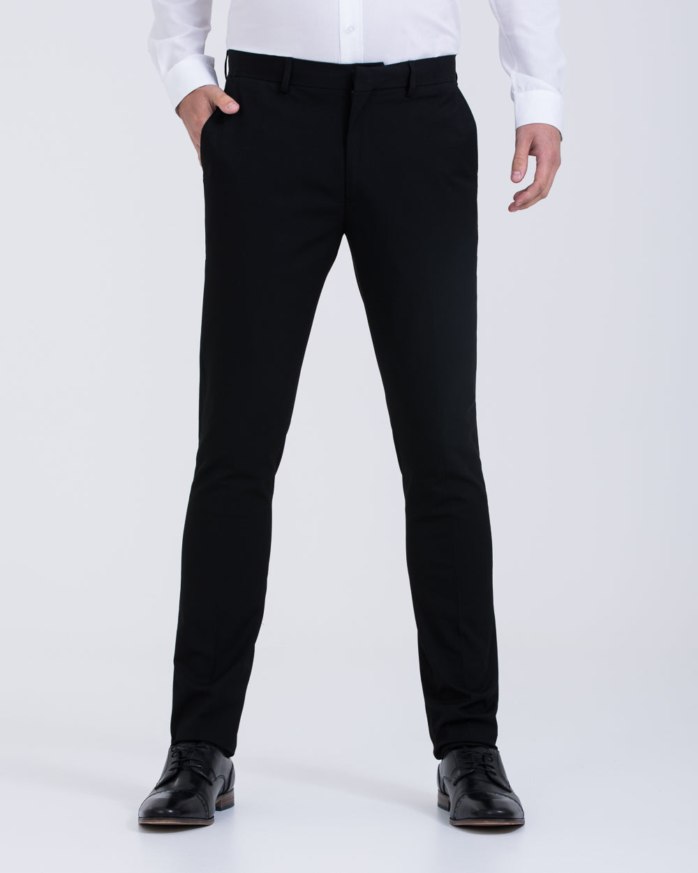 Tall skinny black trousers store