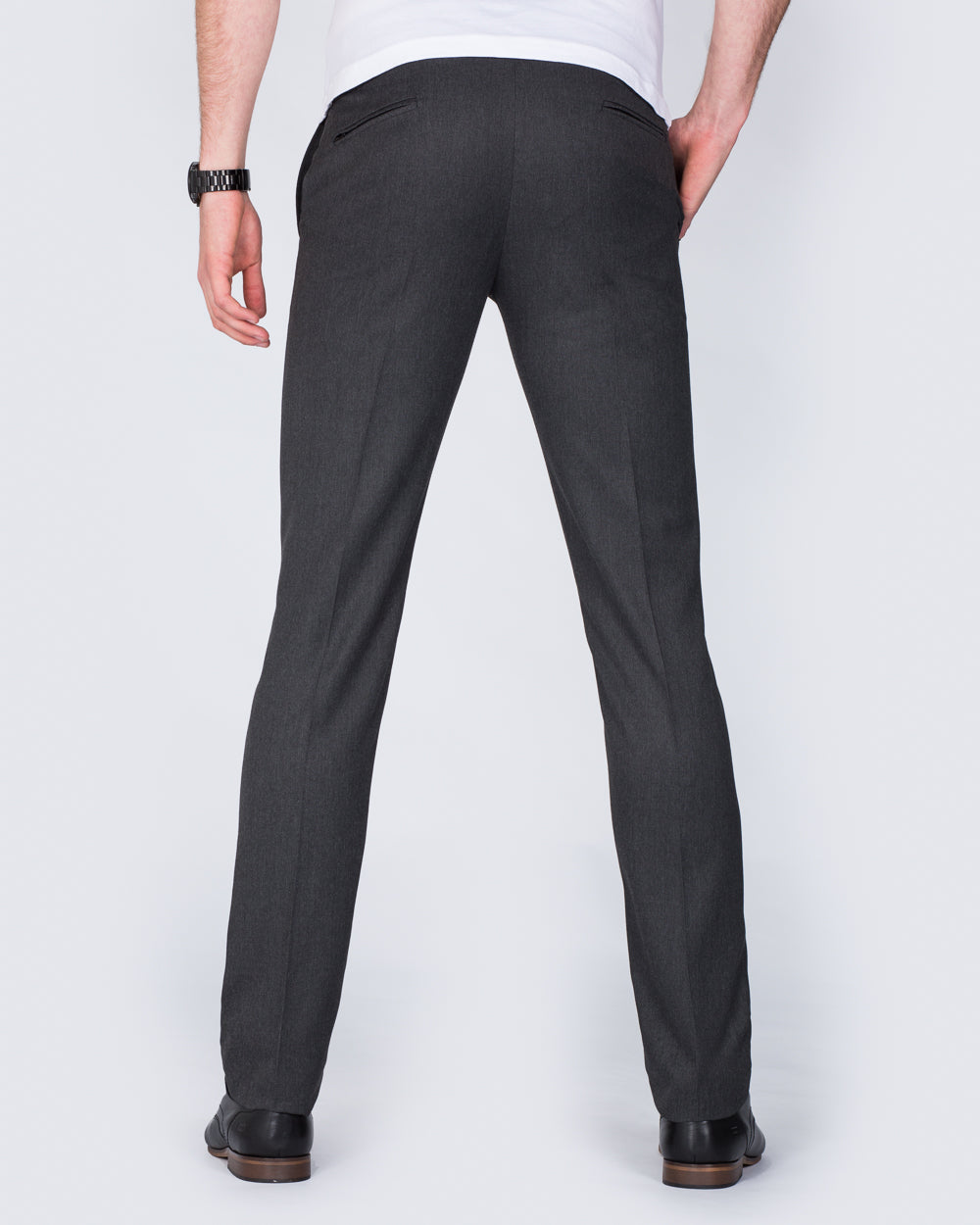 Carabou Slim Fit Extra Long Tall Mens Trousers (grey) | Tall Mens ...